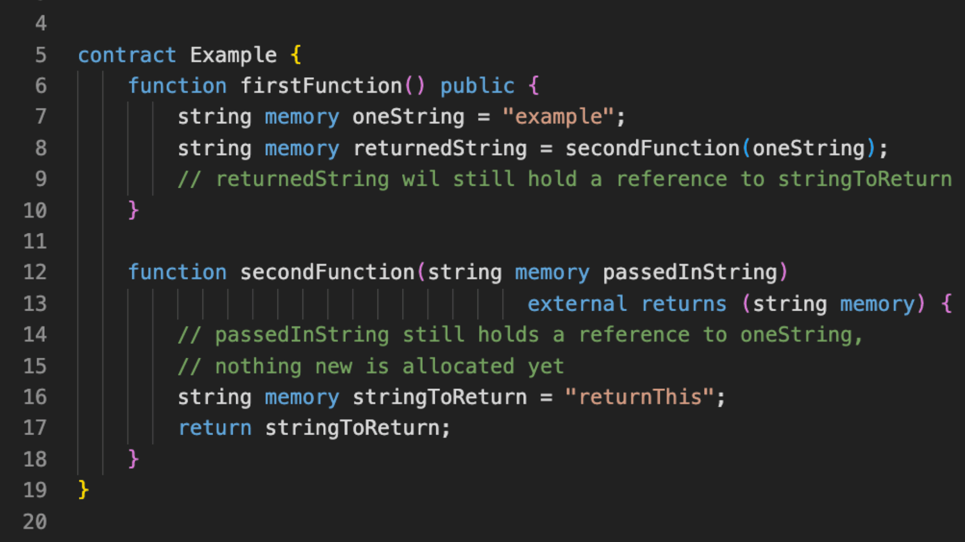 solidnoob • storage vs memory vs calldata